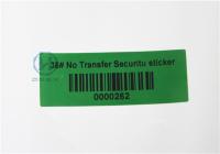 China Multi Colors Printing Self Adhesive Security Labels For Many Printer for sale