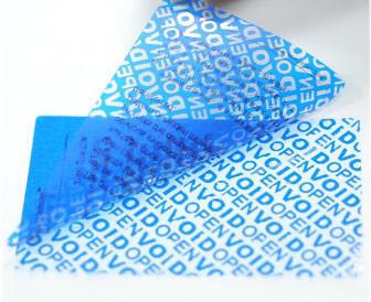 China Waterproof Self Adhesive Security Sealing Label VOID OPEN Custom Logo Printed for sale