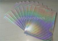 China Destructive Security Hologram Stickers Eggshell Sticker Paper With Silver A4 for sale