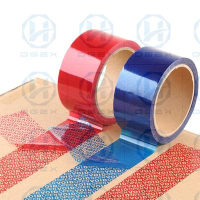 China Custom Tamper Evident Sealing Tape Void Security Tape For Packing for sale