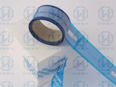 China Tamper Evident Anti Counterfeit Sticker Tape PET Wrapping 45mm * 50m for sale