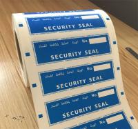 China Custom Printing Void Open Security Label Tamper Evident Packing Label With Barcode for sale