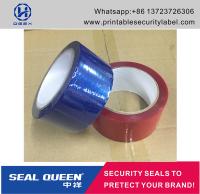 China Customized Promotion PET Tamper Security Seal Tape For Carton Sealing for sale