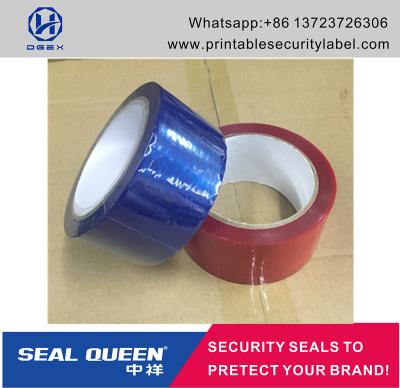 China Customized Promotion PET Tamper Security Seal Tape For Carton Sealing for sale