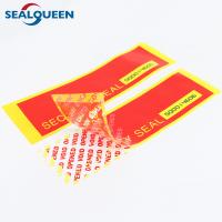 China Tear Resistance Total Transfer Tamper Proof Security Seal Tape With Custom Logo Printing for sale