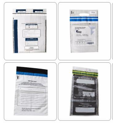China Custom LOGO Printed Tamper Evident Bag Document Specimens Security Bag for sale