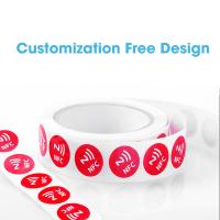China NFC Smart Label Sticker Inlay Free Sample PET Material Tags Durable and Waterproof for sale