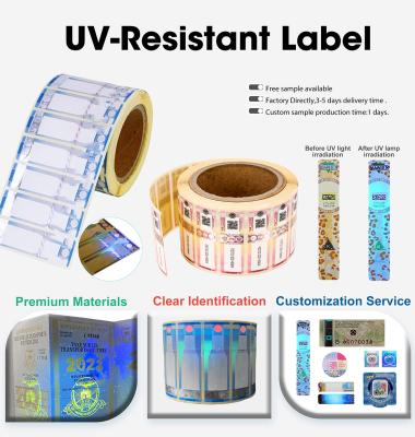China UV Fluorescent Anti-counterfeiting Labels for Packaging to Ensure Product Authenticity and Integrity for sale
