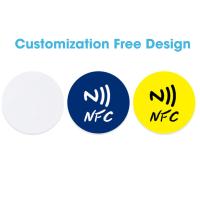 China NFC Review us on Google' Round Epoxy Sticker QR Code card Facebook Instagram Tik Tok Approchez votre téléphoneet suivez nous for sale