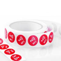China NFC Review us on Google' Round Epoxy Sticker QR Code card Facebook Instagram Tik Tok Approchez votre téléphoneet suivez nous for sale