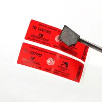 China Russia Water Meter Magnetic Security Labels For Security Stickers for sale