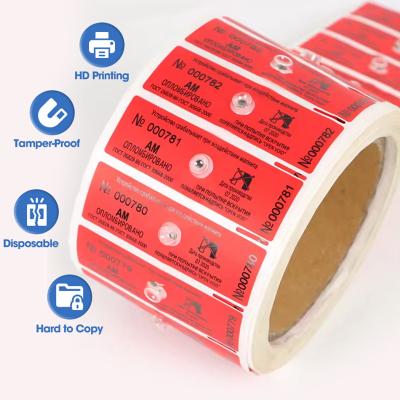 China Permanent Tamper Detection Labels Magnetic Impact Shows Irreversible Change for sale