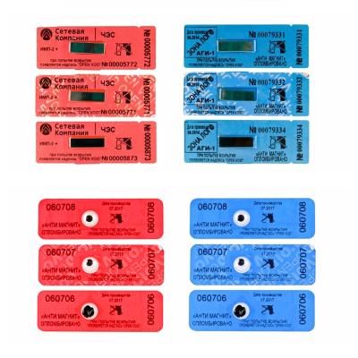 China Smart Security Labels Anti Magnet Tamper Detection for Electric and Gas Meters for sale