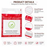China Tamper Evident Duty Free Security Bags for Airport & Retail Use for sale