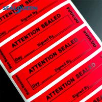 China Tamper Evident Security Labels VOID Tamper Proof Sticker Custom Adhesive Seal Labels for Box Packaging for sale