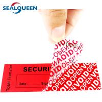 China Tamper Evident Security Labels VOID Tamper Proof Sticker Custom Adhesive Seal Labels for Box Packaging for sale