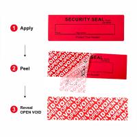 China Tamper Evident Security Labels VOID Tamper Proof Sticker Custom Adhesive Seal Labels for Box Packaging for sale