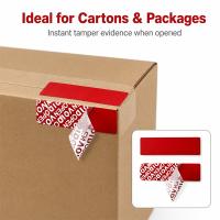 China Tamper Evident Security Labels VOID Tamper Proof Sticker Custom Adhesive Seal Labels for Box Packaging for sale
