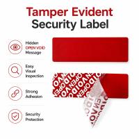 China Custom Printed Tamper Evident Label Security Seal Sticker in Custom Size Shape Color Roll or Sheet Form for sale
