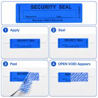 China Tamper Proof Security Label Void Sticker Tamper Evident Seal for Packaging Box Bottle Carton Anti Theft for sale