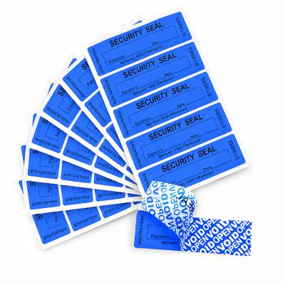 China Tamper Proof Security Label Void Sticker Tamper Evident Seal for Packaging Box Bottle Carton Anti Theft for sale