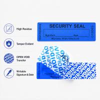 China Tamper Proof Void Sticker Reveal VOID Message Non Reusable One Time Use Adhesive Warranty Seal Label for sale