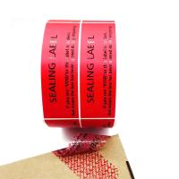 China Tamper Indicating Label Custom Size Color Logo Printing Self Adhesive Warranty Seal Sticker for Box Jar Lid for sale