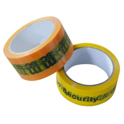 China Self Adhesive High Residue Tamper Evident Security Tape For Carton Box Sealing for sale