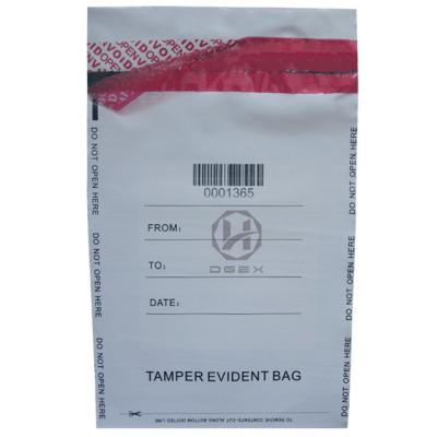 China Confidential Plastic Tamper Evident Security Bags Environment Friendly Material for sale