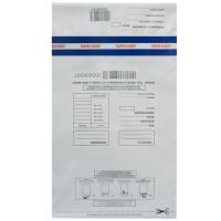China Plastic Security Tamper Evident Bags With PET Permanent Tape Seal for sale