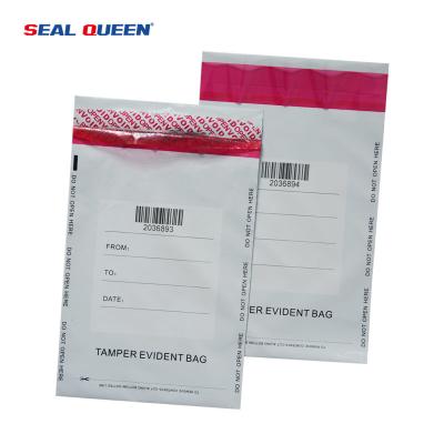 China Environmental Free Sample Tamper Evident Security Plastic Bags for sale