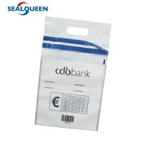 China Plastic Tamper Evidence Deposit Courier Bag Self Sealing Security Cash Bag For Bank for sale