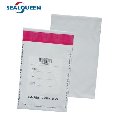 China Custom Design Security Deposit Mail Bag Plastic Tamper Evident Packing Bag For Shipping for sale