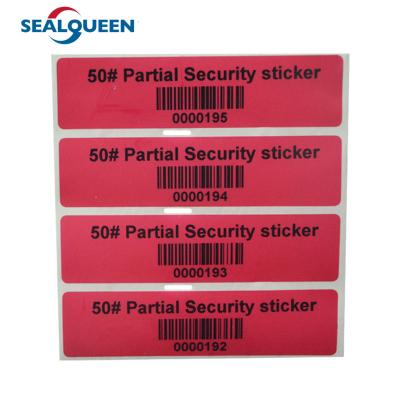 China Tamper Evident Label Sticker Custom Design Printed Tamper Proof Security Seal Label for sale