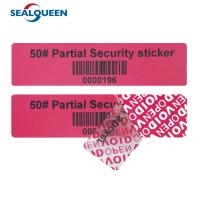 China Void Open Warranty Security Label Self Sealing Packing Tamper Evident Sticker for sale