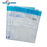 China Plastic Evident Security Sealing Cash Tamper Proof Bags Custom Design for sale