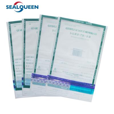 China LDPE Safety Courier Bag Tamper Evident Security Shipping Bag Custom Design for sale