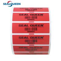 China High Transfer Tamper Evident Security Tape PET / PE Film Security Labels for sale