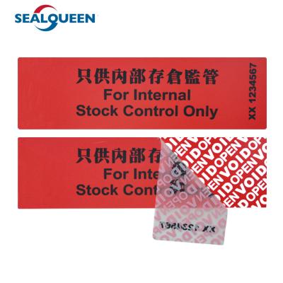 China Total Transfer Security Void Seal Stickers Custom Document Tamper Evident for sale