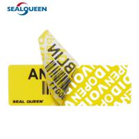 China Strong Adhesive Seal Warranty Void Label Tamper Evident Security Package for sale