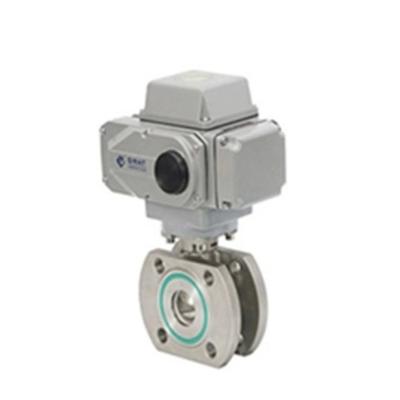 China Vacuum Aspiration V-Notch Cut Control Ball Valve for sale