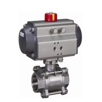 China Metal Seal V Notch Pneumatic Ball Valve Stainless Steel High Pressure for sale