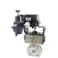 China PTFE Seal V Cut Pneumatic Control Ball Valve DN50 Stainless Steel Ball Valve for sale