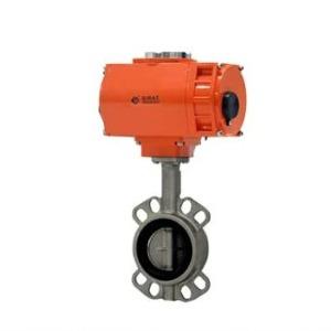 China Soft Sealed Explosion Proof Electric Actuator Wafer Connection Butterfly Valve for sale