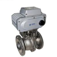 China Dn100 Pn16 WCB Flange Electric Explosion Proof Actuator Stainless Steel Exd II Bt4 for sale