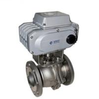 China Dn100 Pn16 WCB Flange Electric Ball Valve Stainless Steel Flange Connection for sale