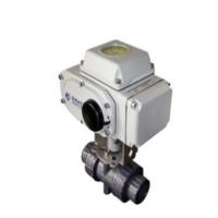 China 50mm 12V 3 Inch Plastic UPVC Electric Ball Valve Motorized Actuator Ball Valve for sale
