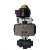 China 50mm 12V 3 Inch Plastic UPVC Electric Ball Valve Motorized Actuator Ball Valve for sale
