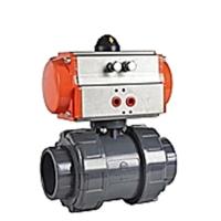 China AC220V DC24V IP67 Soft Seat Ball Valve Motorized Electric PVC True Union Ball Valve for sale