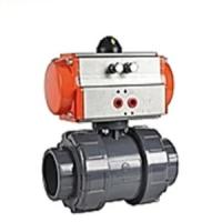 China IP67 Normal Temperature 2 Way PVC Motorized Ball Valve For Swimming Pool for sale